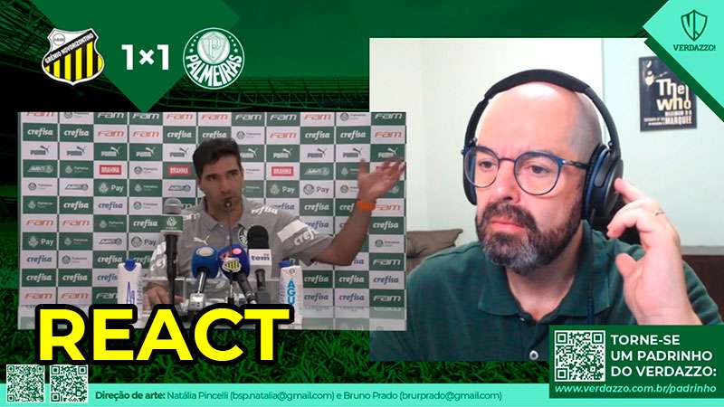 REACT - Coletiva Abel Ferreira - Novorizontino 1x1 Palmeiras - Verdazzo