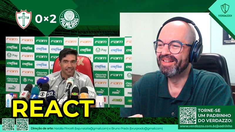 REACT - Coletiva Abel Ferreira - Portuguesa 0x2 Palmeiras