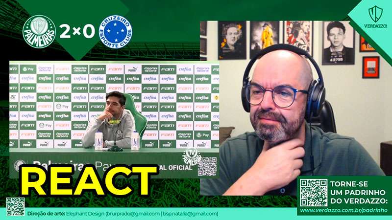 REACT - Coletiva Abel Ferreira - Palmeiras 2x0 Cruzeiro